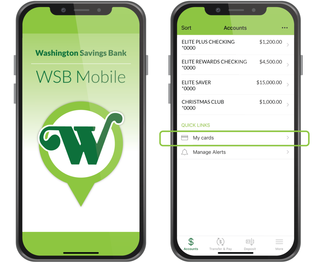 Card Services | Washington Savings Bank